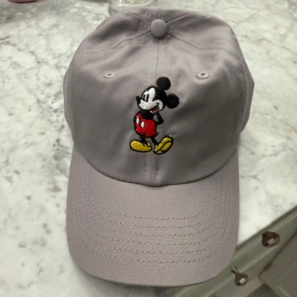 Mickey Mouse Embroidered Hat | Adjustable Cap | Adult and Kids ...
