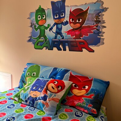 Sonic and Friends 3D Wall Sticker Mural Decal 3D Smash Vinyl Room Kids ...