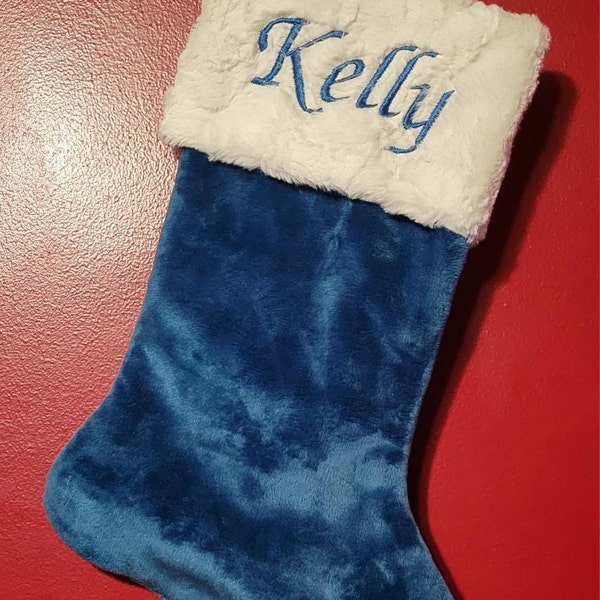 Blue Christmas Stockings, Navy Christmas Stockings, Ivory Christmas ...