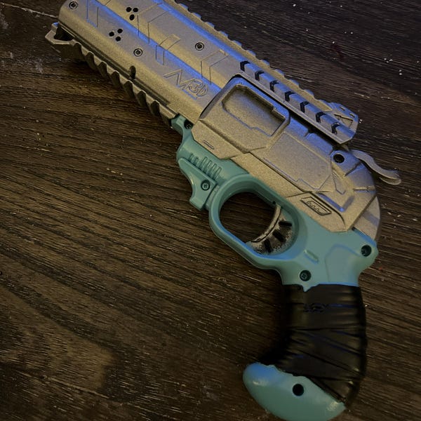 Maliang Extended Hades Barrel Top Rail 3D Printed for Nerf Hammershot ...