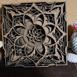 Compass SVG Multi-layered Mandala, 3d Layer Compass Mandala Svg, Shadow ...