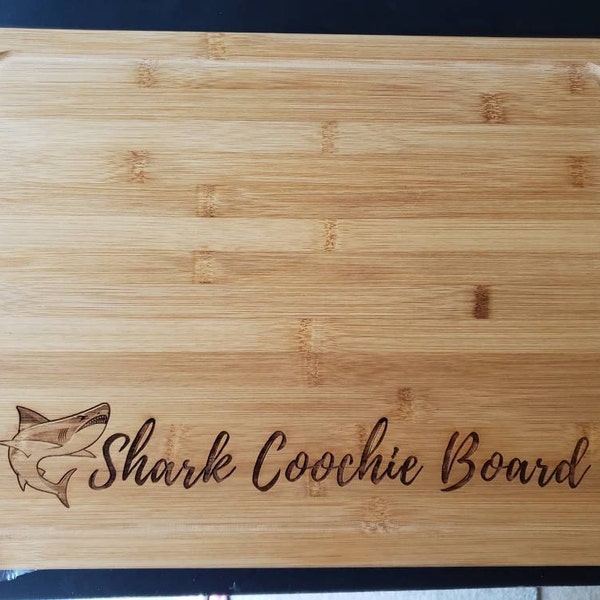 Shark Coochie Board With Handles- Cheese Board, Cheese Plate, Best ...