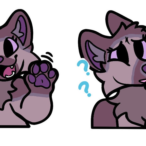 Canine YCH Telegram Sticker Base | P2U Base - Etsy
