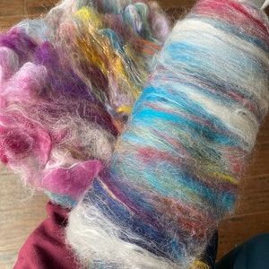 CRAB NEBULA Luxury Art Batts to Spin and Felt Felting | Etsy