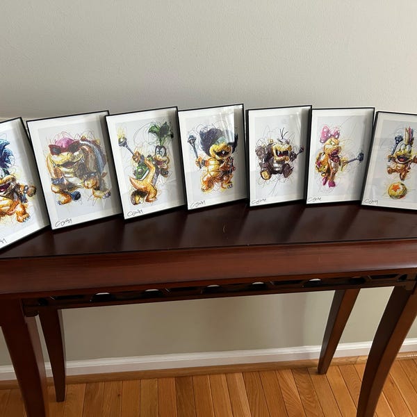 Freddy Fazbear Ballpoint Pen Print, Five Nights at Freddy's Art Poster ...