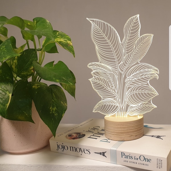 The Original CACTUS BULBING Optical Illusion 2D to 3D Table Lamp, Eco ...