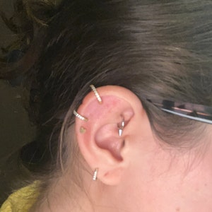 20G/18G/16G Heart Push Pin Labret Threadless Flat Back - Etsy