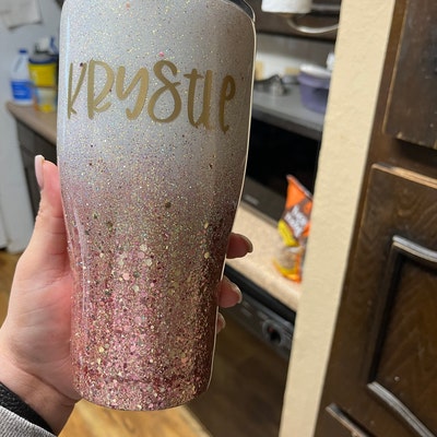 Ready to Ship Custom Tumbler Rhinestone Tumbler Bling Tumbler X Pattern ...