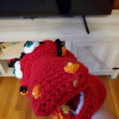 Crochet Green Dragon Hand Puppet - Etsy