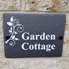 Personalised Natural Slate House Gate Sign Plaque Door Number ...