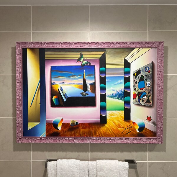 Victorian Picture Frames Pink Purple Glossy Lacquer Ornate Funky ...