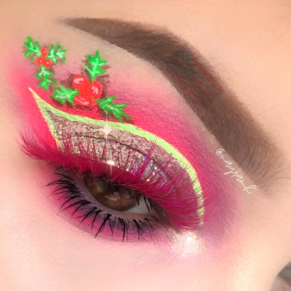 Pink Eyelash, False Eyelash, Colored Lash, Cosplay Lash, Halloween ...