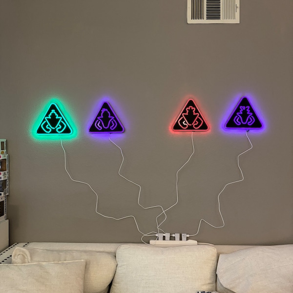 FNAF Monty Gator LED Sign, Security Breach Fan Art, Edge Lit Night ...