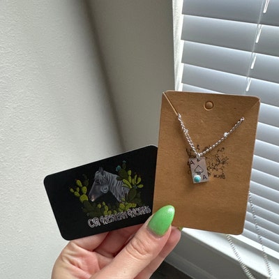 Ace of Spades Turquoise Necklace - Etsy