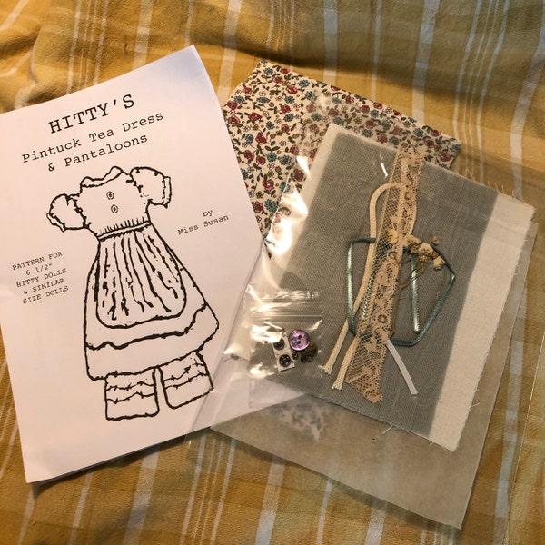 DIGITAL DOWNLOADABLE Sewing Pattern for Hitty & Blythe Dolls | PINTUCK ...
