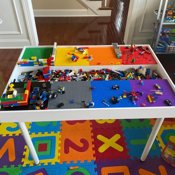 Large Building Bricks Table, Kids Building Blocks Table , Kids Table ...