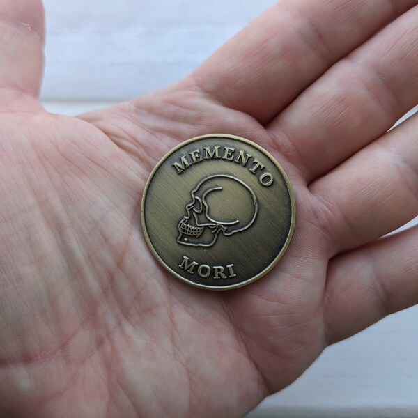 Stoic Memento Mori Premium Gold Keyring Keychain - Etsy