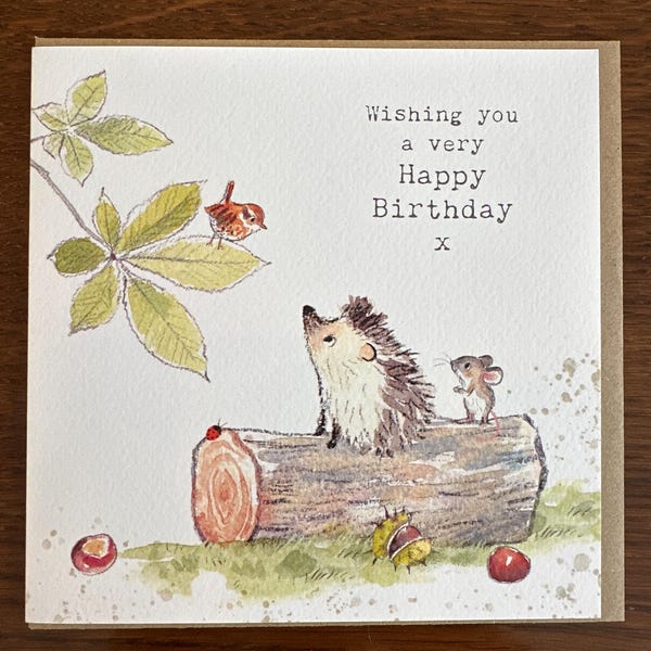 Thank You Card Quality Greeting Card Charming Dog Illustration ...