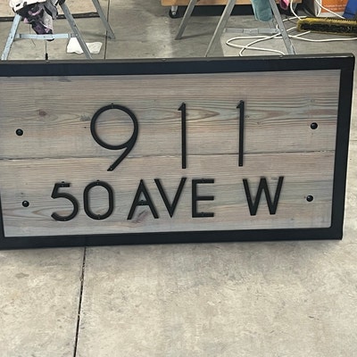 THIN MODERN Black Sign Letters for Street Address Signs and - Etsy