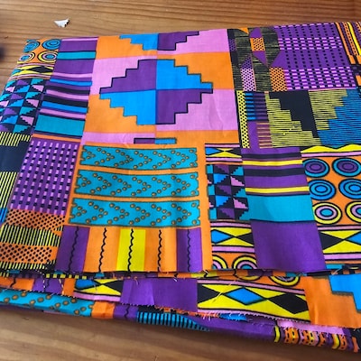 Purple African Print Ankara Fabric by the Yard . One, Three and 6 Yards ...