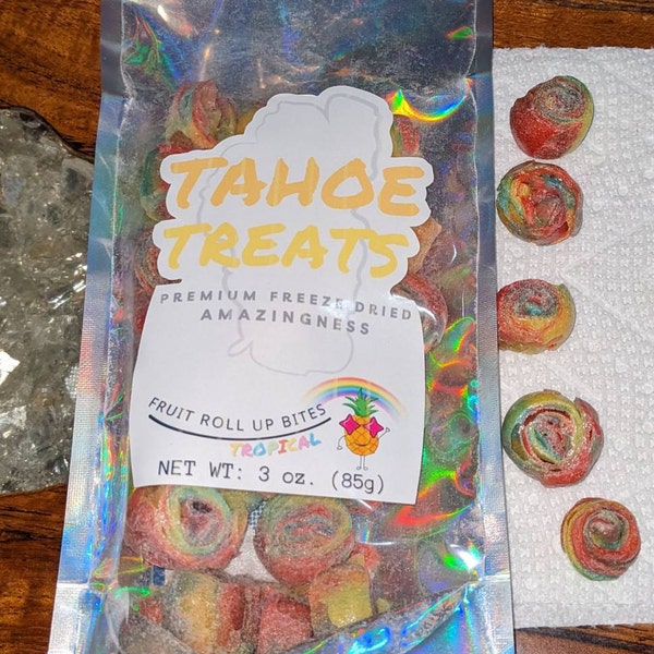 Tropical Fruit Crunch Bites - Freeze Dried Strawberry and Tropical ...
