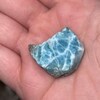 Rough Larimar Stone Slices / Natural Larimar Slabs/ 20-60 G Size Blue ...