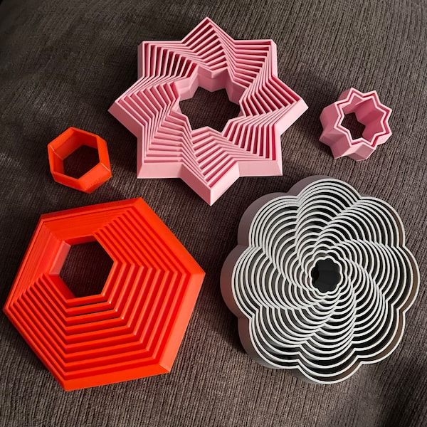 Fractal Fidget Hexagon | Colorful Fractal Hexagon Fidget - Stress ...