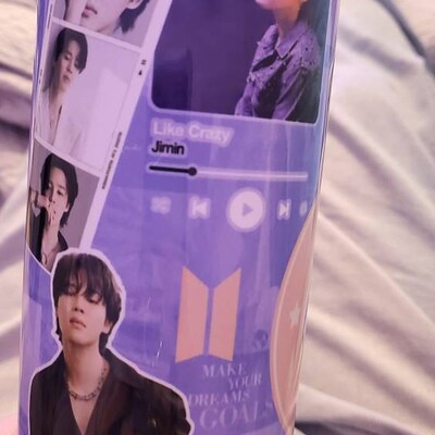 Customized BTS Water Bottle, BTS Tumbler, BTS Jin Water Bottle, Kim ...