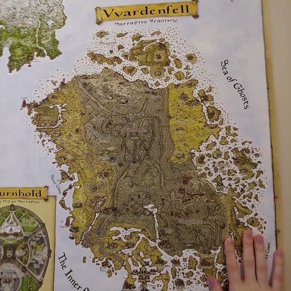 Morrowind, Vvardenfell Map (the Elder Scrolls 3), High Quality, Large ...