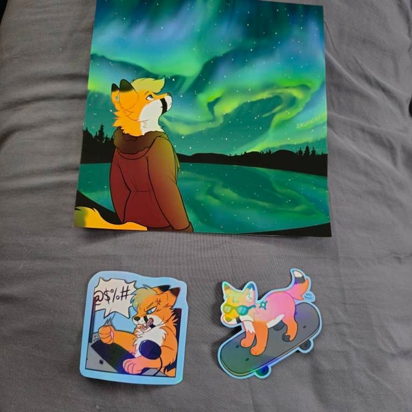 Furry Fursona Custom YCH Badge Fursona Fursuiting Badge Cute Kawaii ...