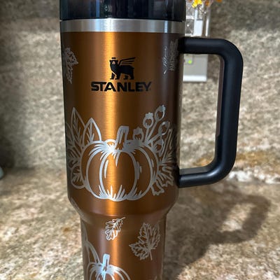 40oz 30oz Tumbler, Orange Blossom Tumbler, Laser Engraved Tumbler, 40 ...