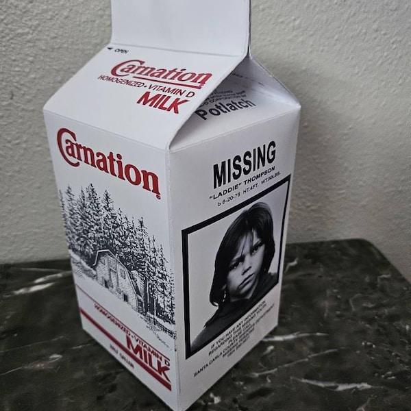 Lost Boys Replica "laddie Thompson" Milk Carton Horror Prop - Etsy