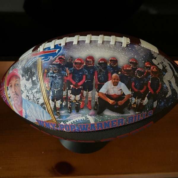 Custom Photo Football, Personalized Team Gift, Senior Gift - Etsy
