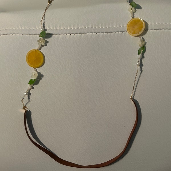 Lemon Slices Glasses Chain | Cute Lime Sunglasses Chain | Kawaii Fruit ...