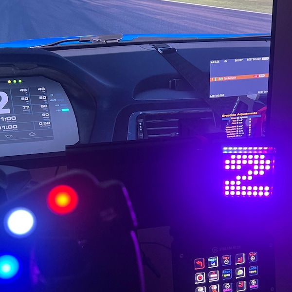 Iflag - PRO Simracing Shift Light RGB Led Rpm Bar for Any Simulator ...