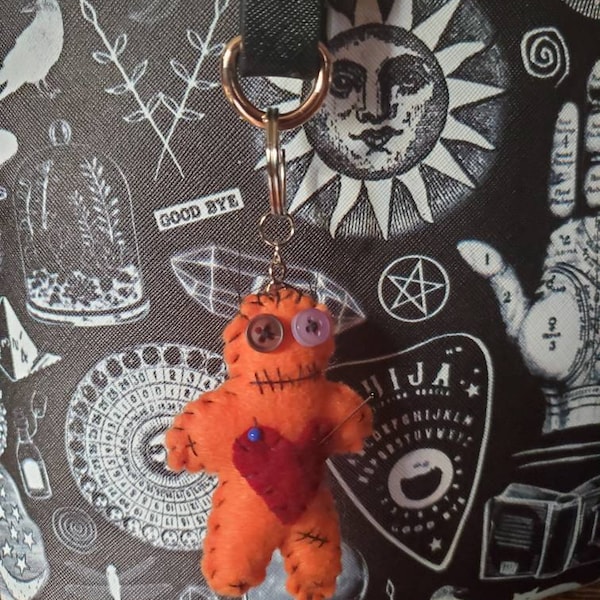 Voodoo Doll Keychain-back Pack Charms-mini 3 Inch Voodoo Doll With ...
