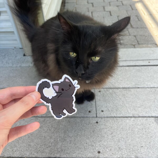 Tabby Cat Sticker Handmade Vinyl / Brown Tabby / Grey Tabby / Orange ...