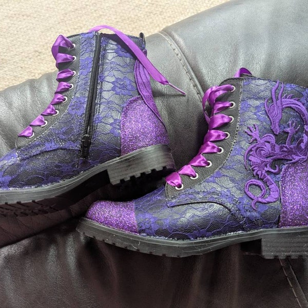 Under the Sea Sculpted Glitter Wedges Sculpted Shoes Low Wedding Shoes ...