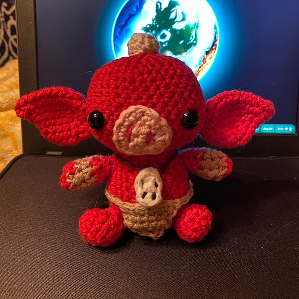 PDF File Pig Goblin Amigurumi Crochet Pattern - Etsy