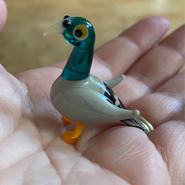 Hand Made Glass Pigeon - Etsy