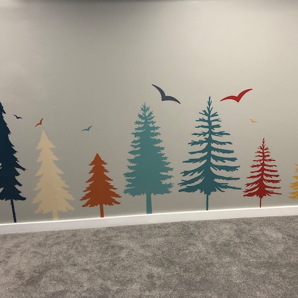 Tree Wall Decals | Forest Decals | Woodland Nursery Decor | Nursery ...