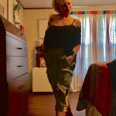 Vintage Tablecloth Pants L/XL, south of the Border, Cottage Core ...