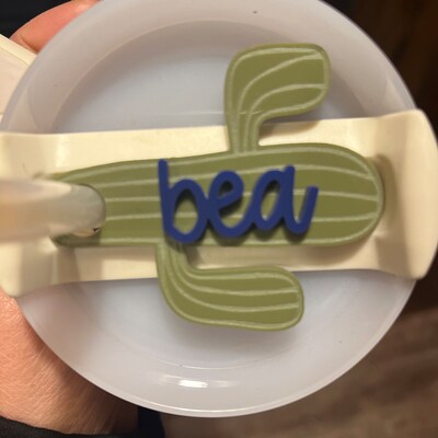 Cow Print Monogram Stanley Topper, Stanley Name Plate, Personalized ...