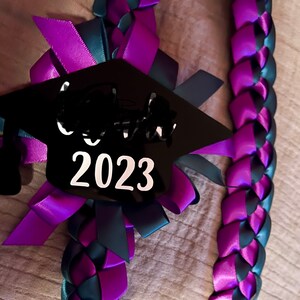Single Ribbon Lei Acrylic Graduation Cap - Etsy