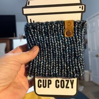 Tall Cup Cozy Display Card, PRINTABLE Template Coffee Sleeve Insert ...