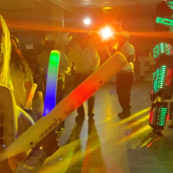 Quinceanera LED Party Foam Glow Sticks 50 Pack Multi-color 16 Inch ...