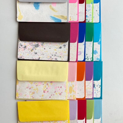 20 Multi-color Envelopes in A7, A6, A2 & A1 Sizes - Etsy