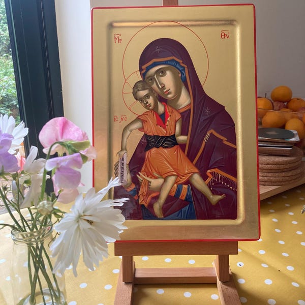 Icon of the Archangel Michael at the Second Coming of Christ,byzantine ...