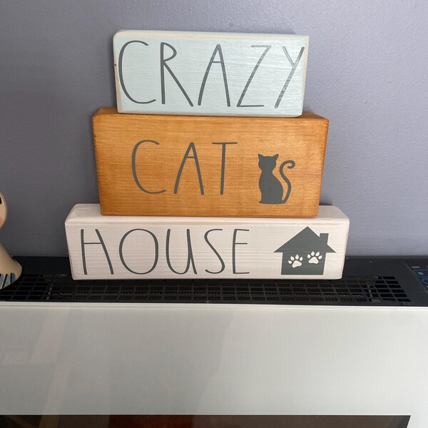 Any Wording - Block Wooden Signs - Personalised - Rae Dunn Inspired ...