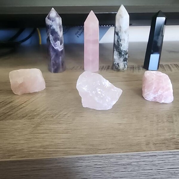 Raw Yellow Titanium Rainbow Cluster Natural Rough Quartz Crystal ...